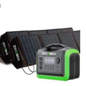 Zeconex 600W Portable Power Station With Solar Generator